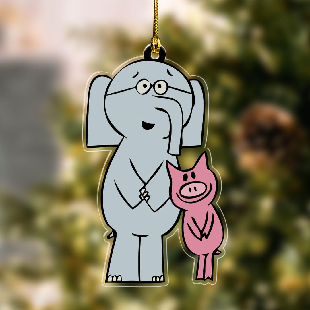 Elephant and Piggie Ornament, Piggie Ornament, Elephant Piggie Pigeon ...