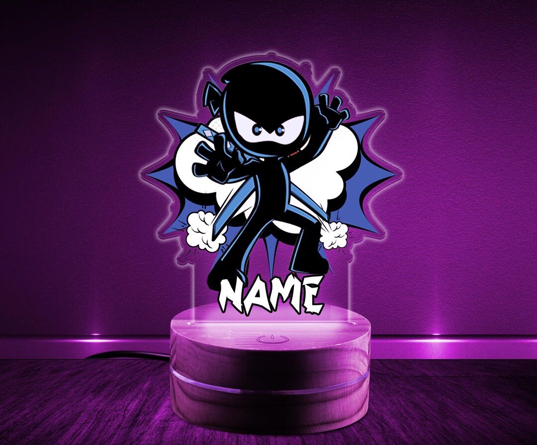 Custom Ninja Kidz Night Light, Ninja Kidz Warrior Night Light, Ninja ...