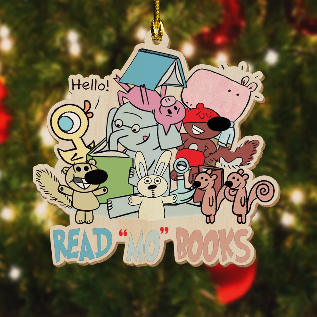 Read More Book Piggie Elephant Pigeons Ornament/it's a Good Day to Read ...