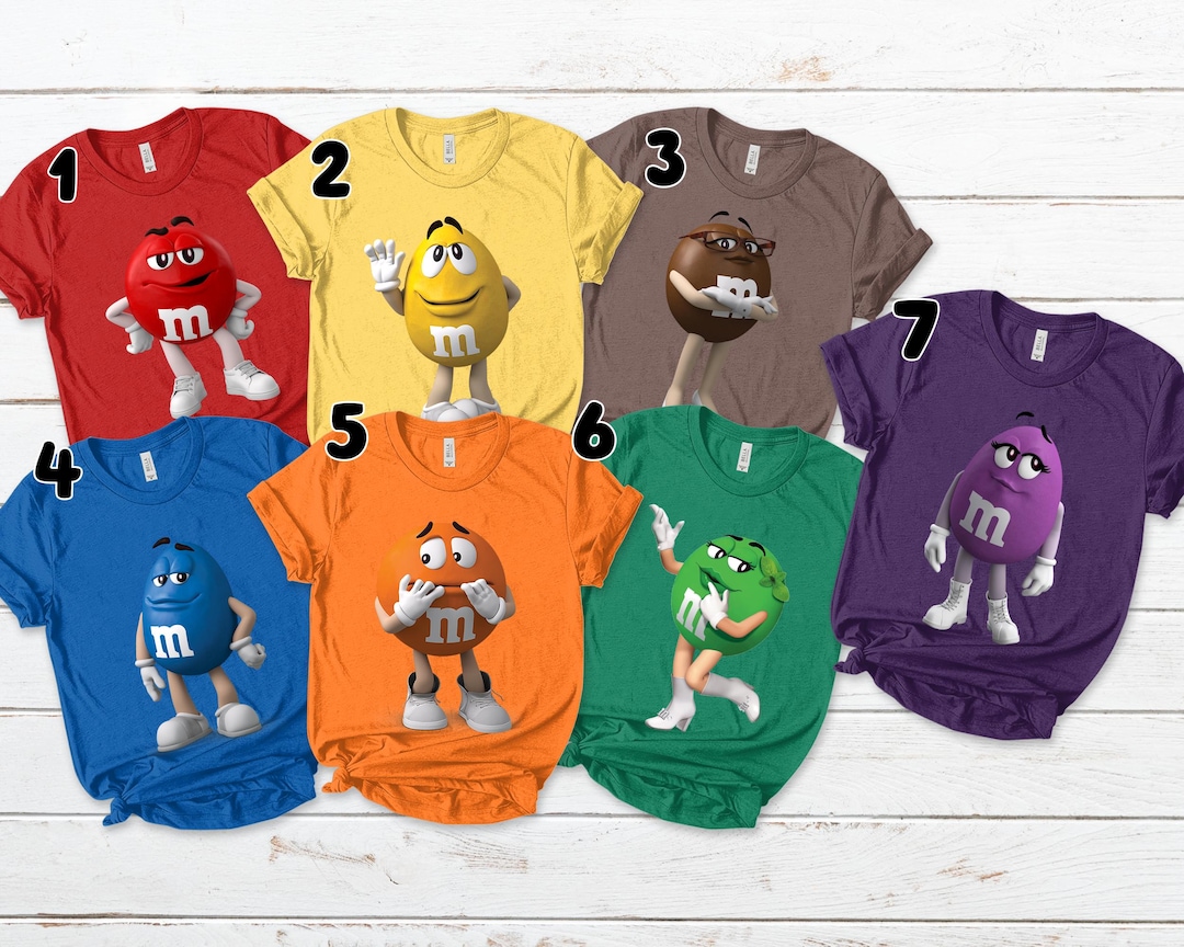 M&M Candies T Shirt, M and M Matching Family Shirt Group MM Shirt ...