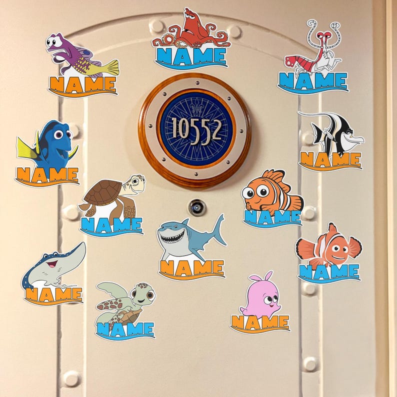 All Characters Finding Nemo Dory Magnet,marlin Squirt Bruce Crush ...