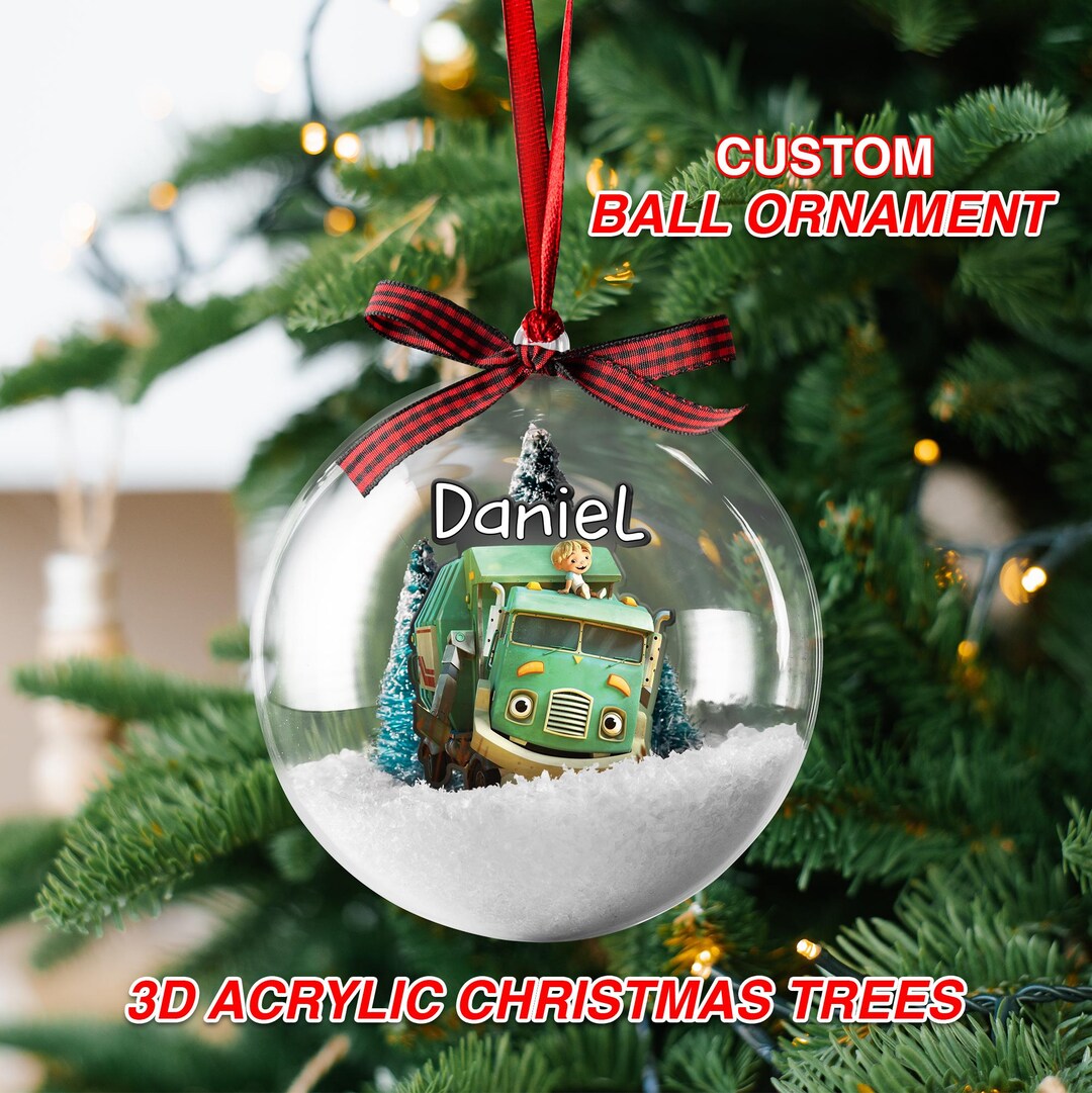 Trash Truck Ball Ornament/trash Truck Christmas Ornament/trash Truck ...