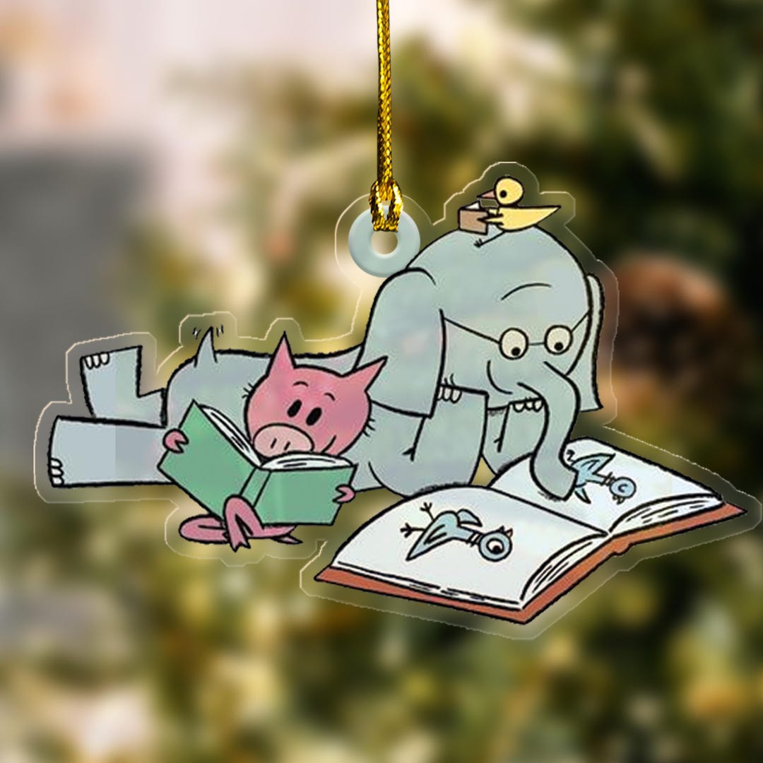 Elephant and Piggie Ornament, Piggie Ornament, Elephant Piggie Pigeon ...
