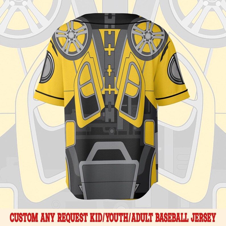 Transformers Bumblebee Costume Cosplay Baseball Jersey/bumblebee ...