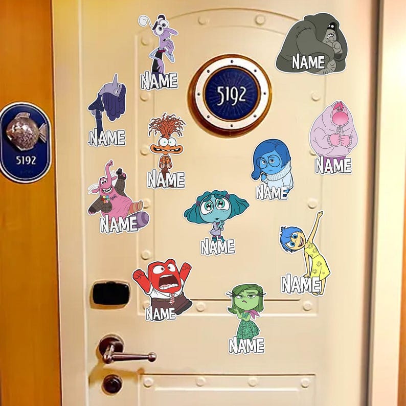 Personalized All Character Inside Out 2 Disney Cruise Magnet,joy ...