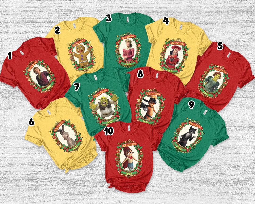 Shrek Christmas Shirt, Funny Shrekmas Tee, Merry Shrekmas Holiday Shirt ...