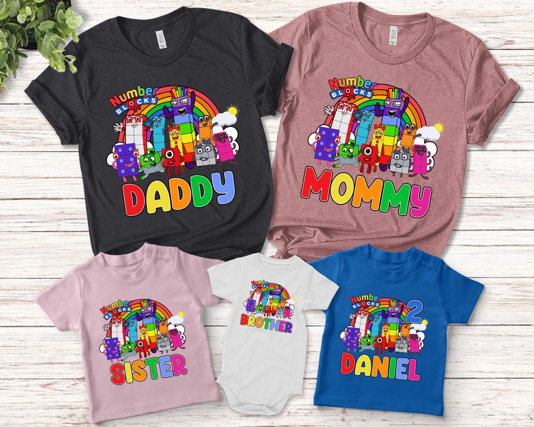 Number Inspired Birthday Shirt, Number Theme Party, Personalized ...
