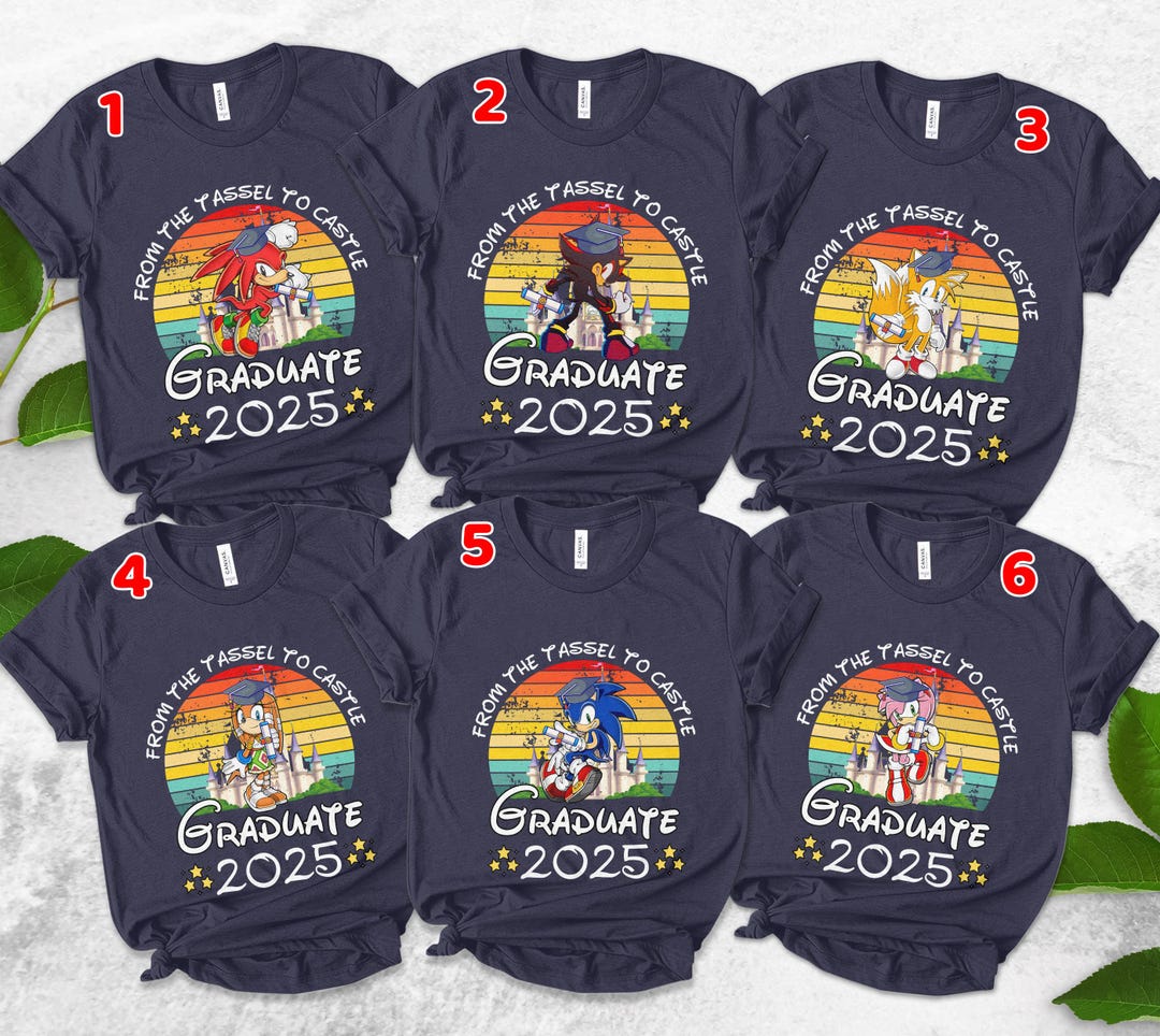 Sonic the Hedgehog Graduation Shirt/senior 2024 Shirt/from the Tassel ...