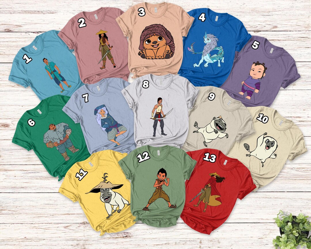 Raya and the Last Dragon Matching Group Shirts, Disney Matching Group ...