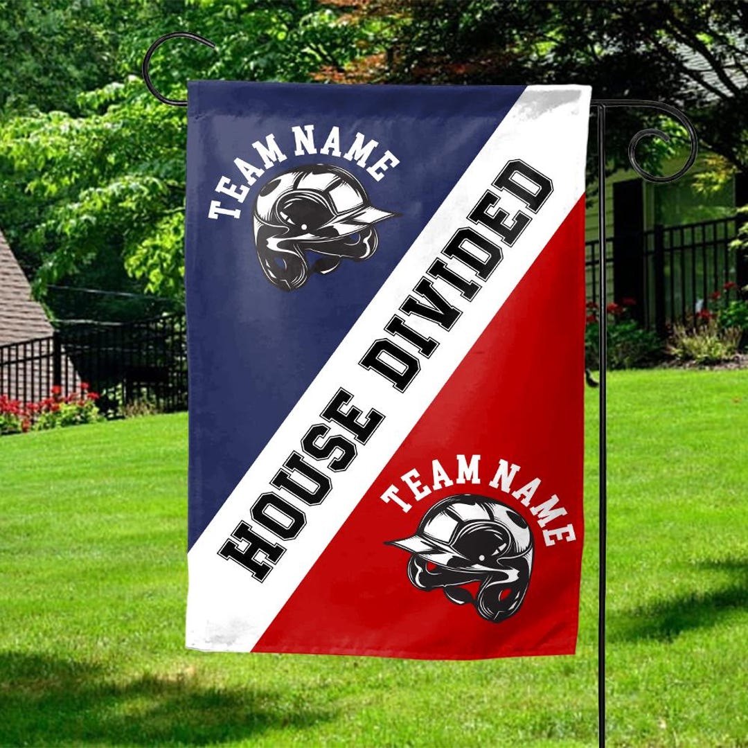 Custom Team House Divided Garden Flag/personalized House Divided ...