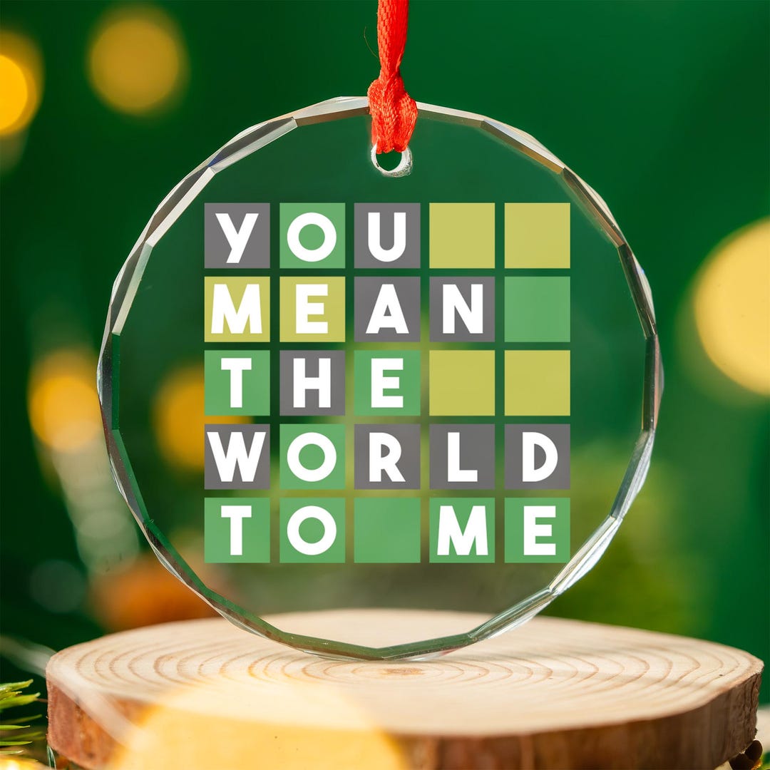 Wordle Ornament/wordle 2D Christmas Gift/funny Wordle Lover Gift 2025 ...