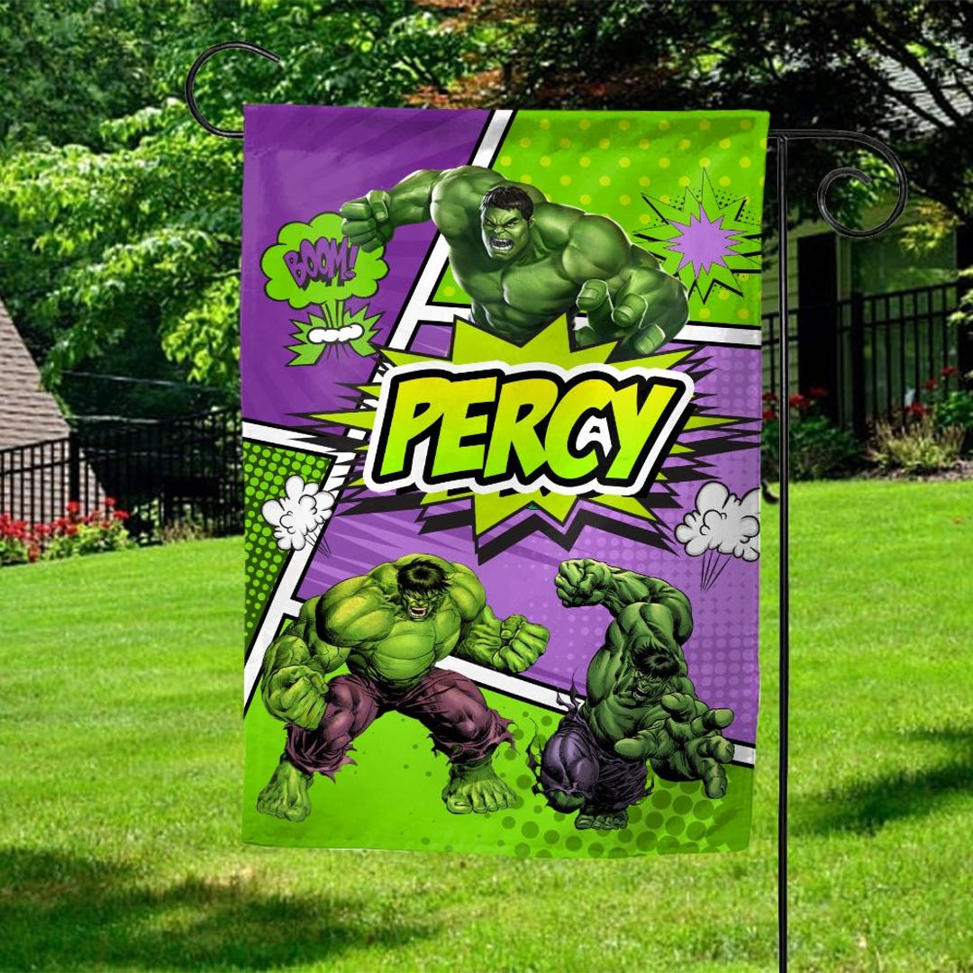Personalized the Incredible Hulk Flag/superhero Hulk Flag/avengers ...