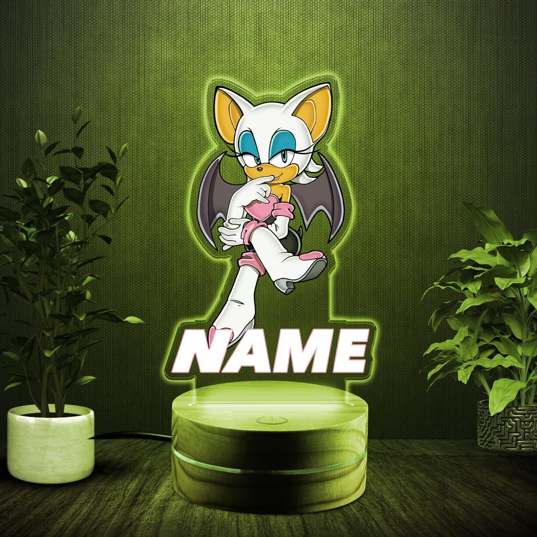 Sonic the Hedgehog Birthday Night Light,sonic Night Light,sonic LED ...