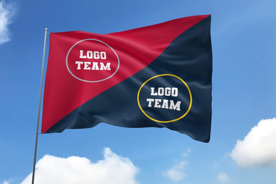 Custom House Divided House Flag/custom Flag/house Divided Flag/flag ...