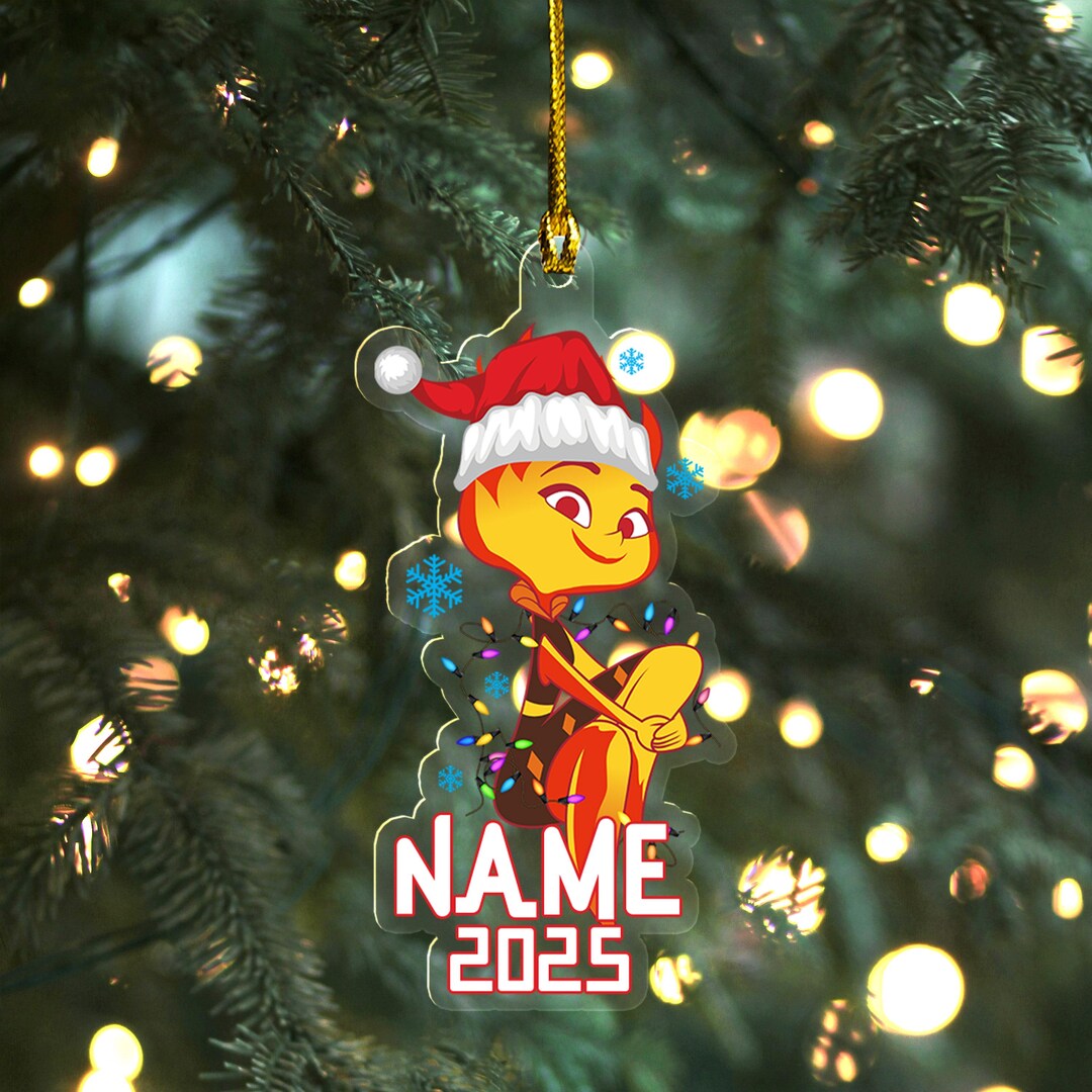 Personalized Wade and Ember Ice and Fire Ornament,funny Element Mouse ...
