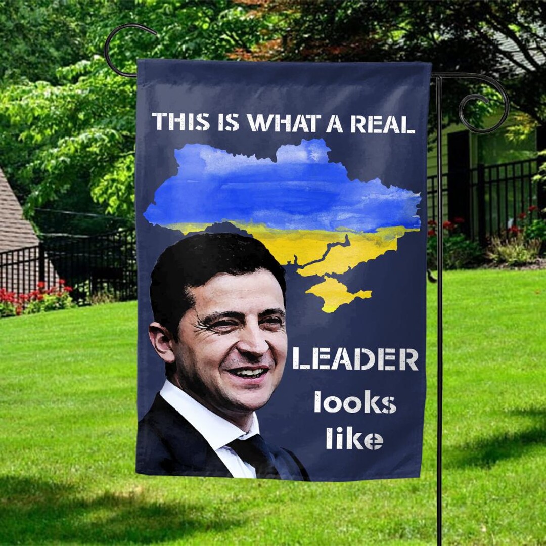 Volodymyr Zelensky House Garden Flag, Support Ukraine Yard Sign ...