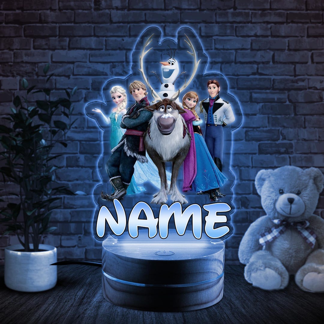 Disney Princess Birthday Night Light/frozen Night Light/frozen Bedroom ...