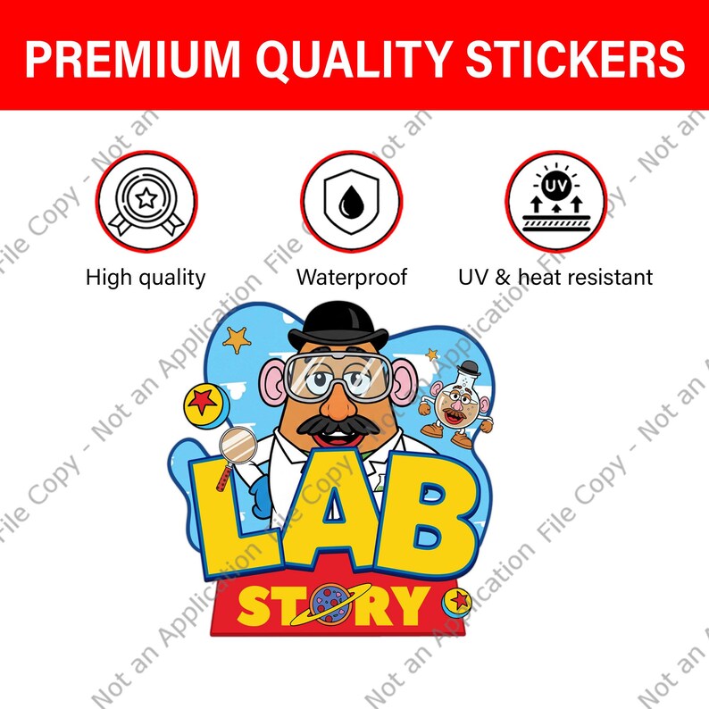 Lab Story Sticker, Funny Lab Week 2026 Vinyl, Toy Story Science Decal ...