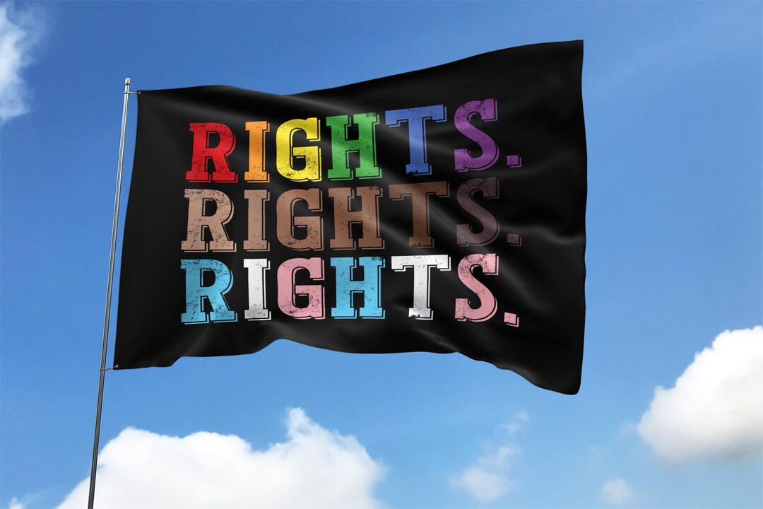 Rights Rights Rights House Flag, Equal Rights, Equality, LGBTQ Rights ...