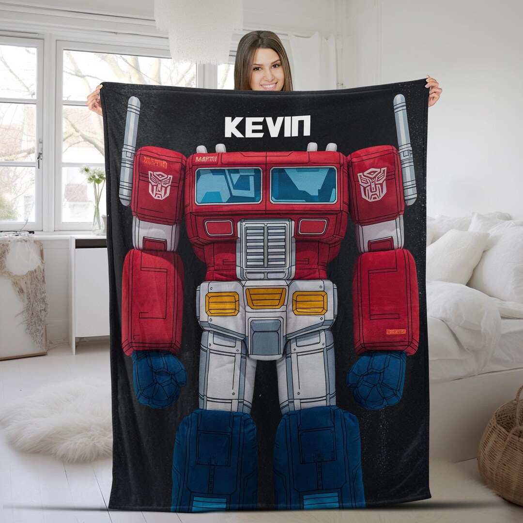 Custom Transformer Blanket/personalized Optimus Prime Blankets/boy Bed ...