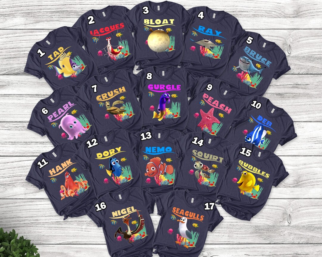 Finding Nemo Birthday Shirt/finding Nemo Family Birthday Shirt/custom ...