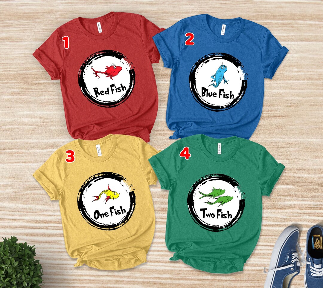 One Fish Two Fish, Red Fish Blue Fish Shirt, Teacher Shirts, Daycare ...
