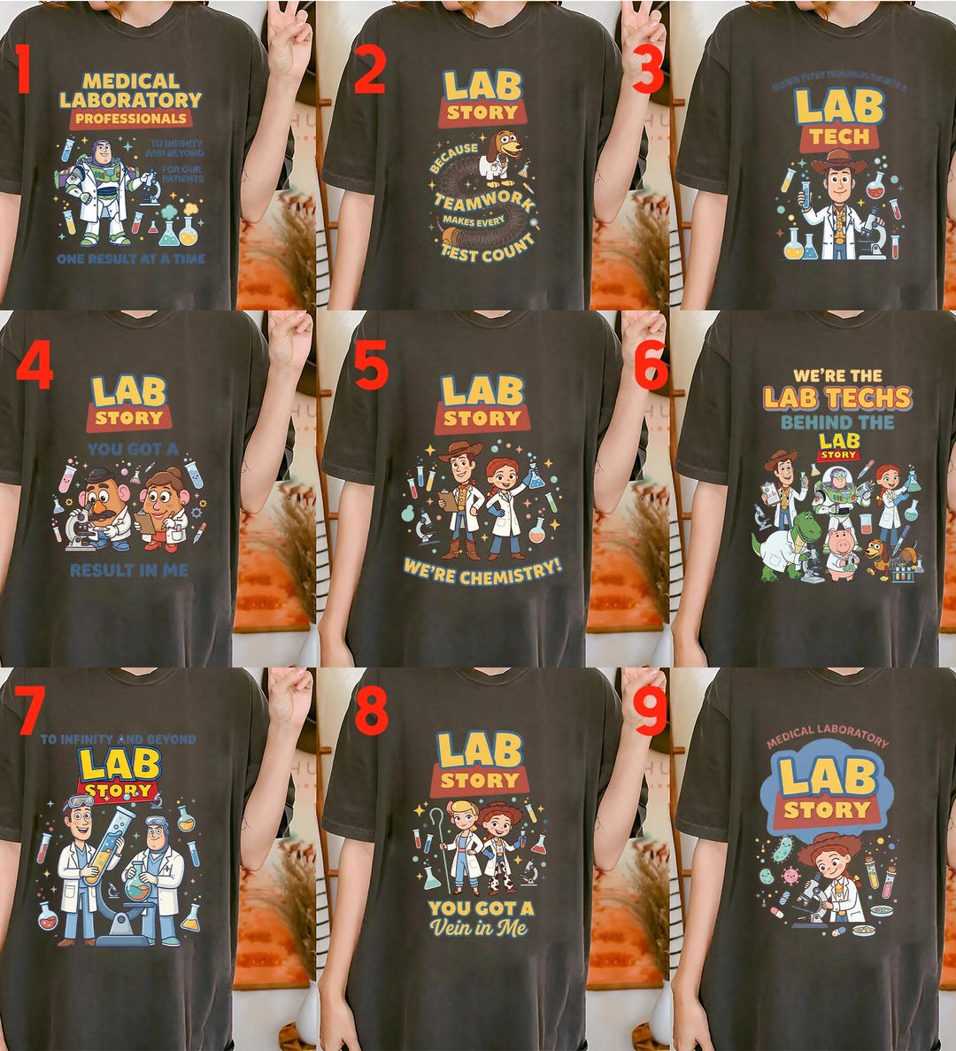 Lab Week 2026 Toy Story Shirt, Lab Story Science Team Tee, Funny Lab ...