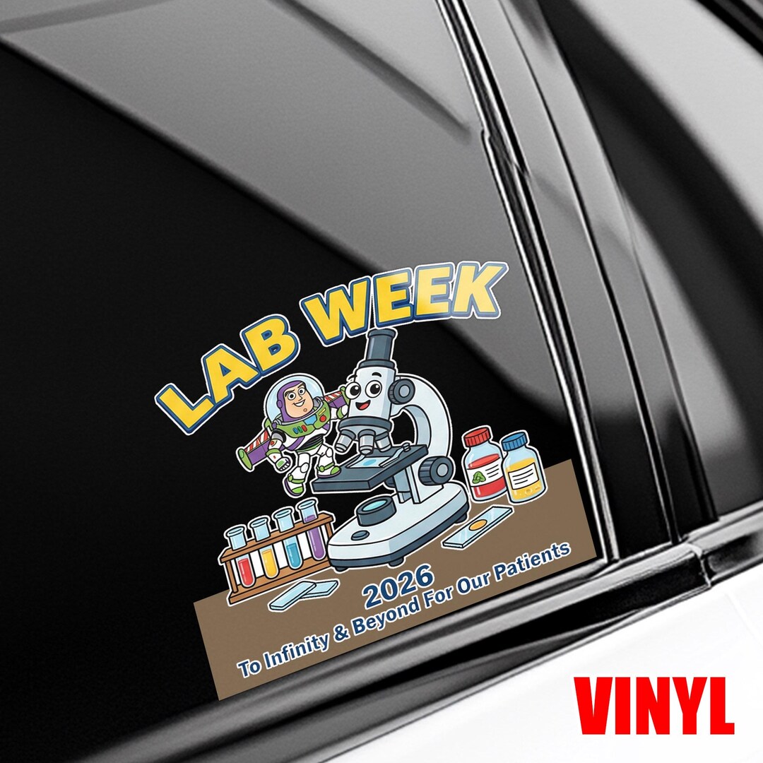 Lab Story Sticker, Lab Week 2026 Funny Vinyl, Toy Story Science Decal ...