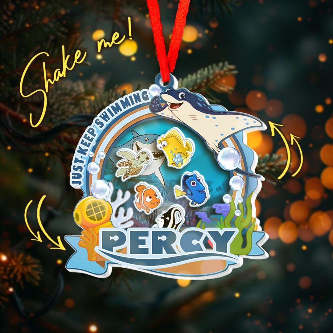Personalized Disney Finding nemo Dory Christmas Shaker Ornament/finding ...