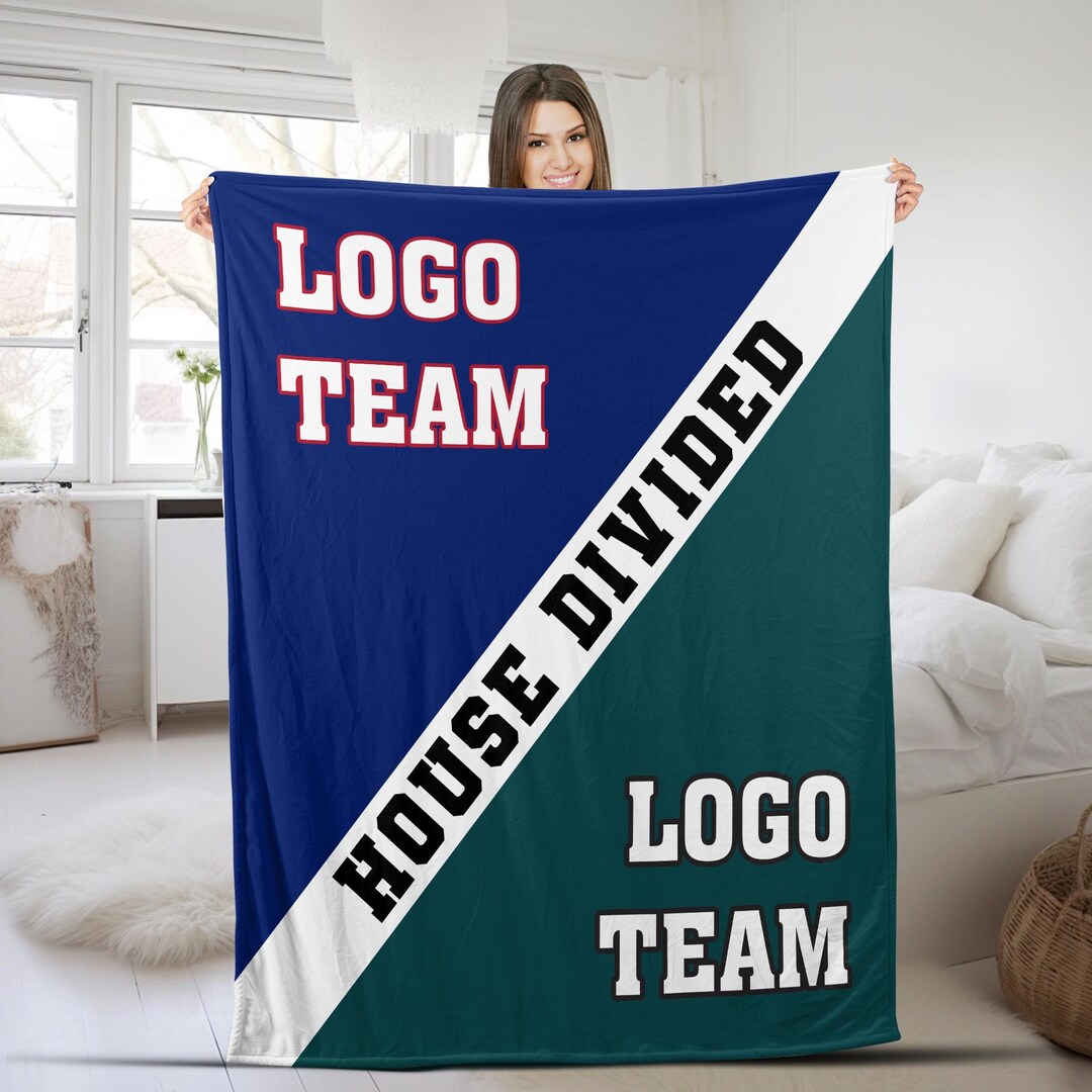 Custom House Divided Blanket/house Divided Baseball/basketball Team ...