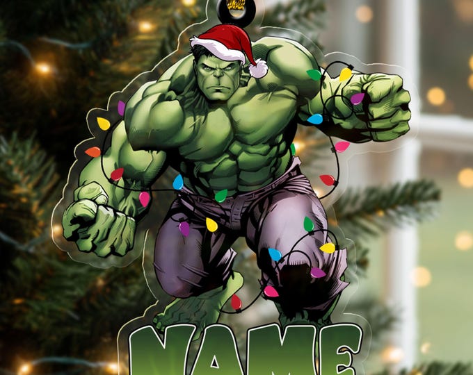 Marvel Comics "incredible Hulk" Christmas Ornaments 4.5" Tall - Etsy