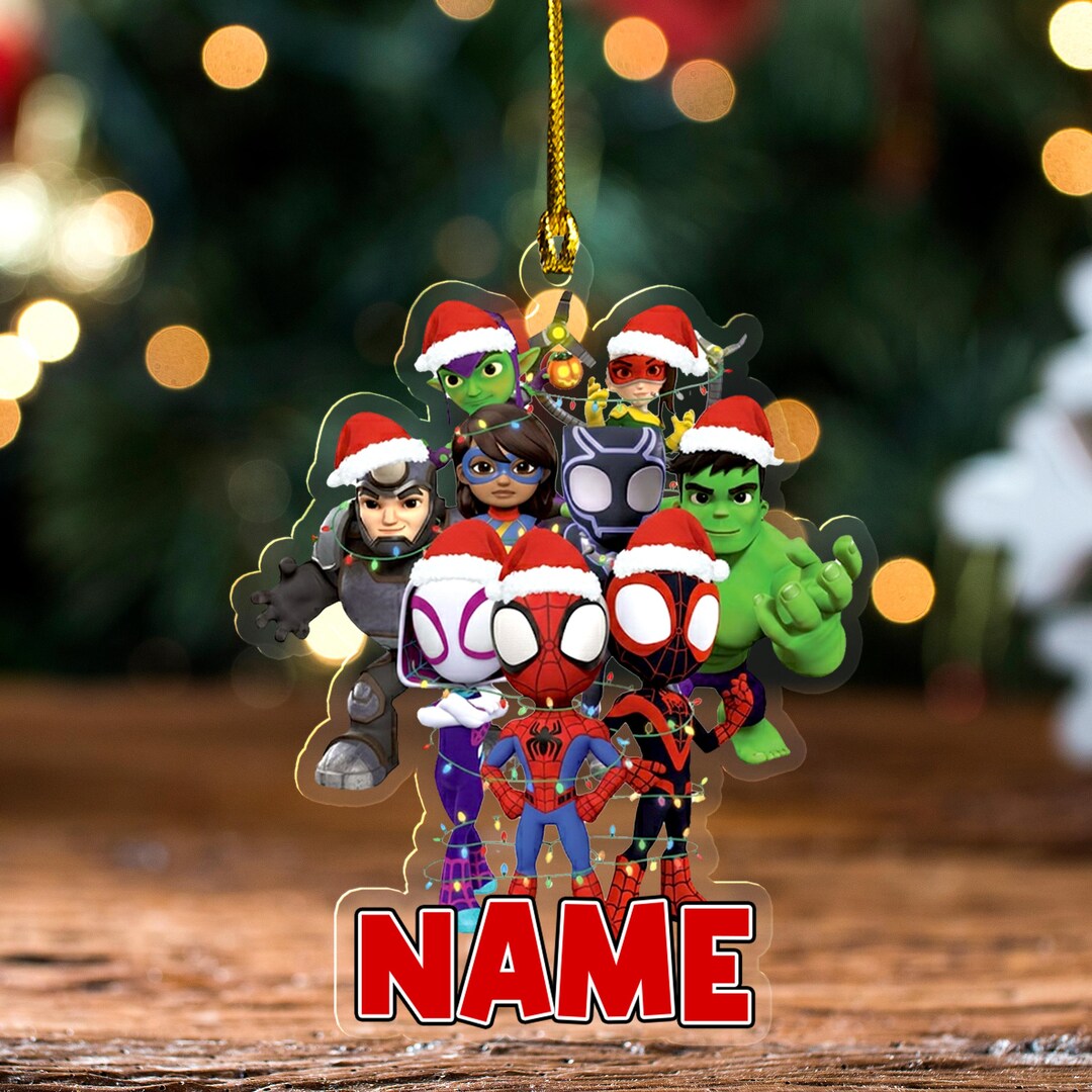 Personalized Spidey and His Amazing Friends Cutout Ornament/spidey ...