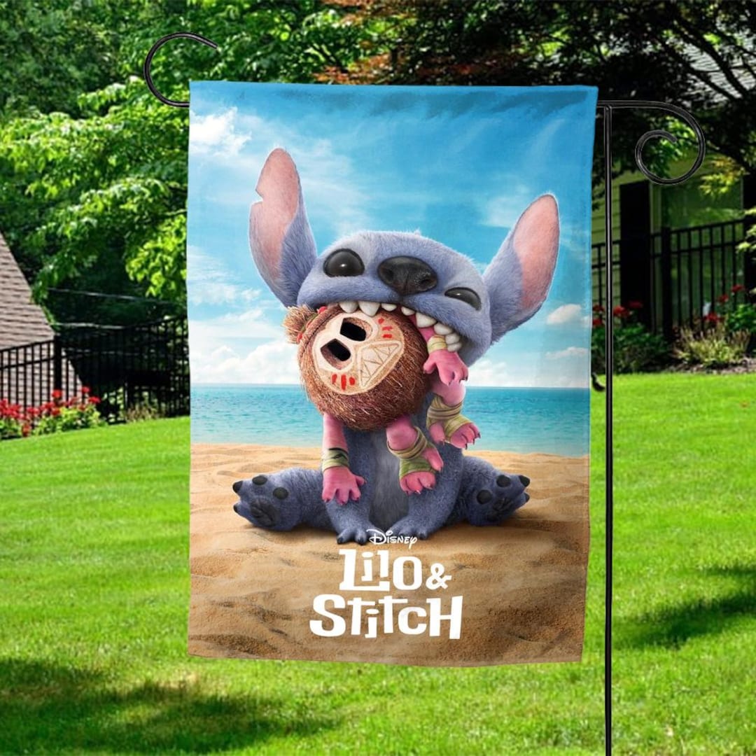 Bandera de Lilo y Stitch 2025/Bandera de bienvenida Ohana de Lilo y ...