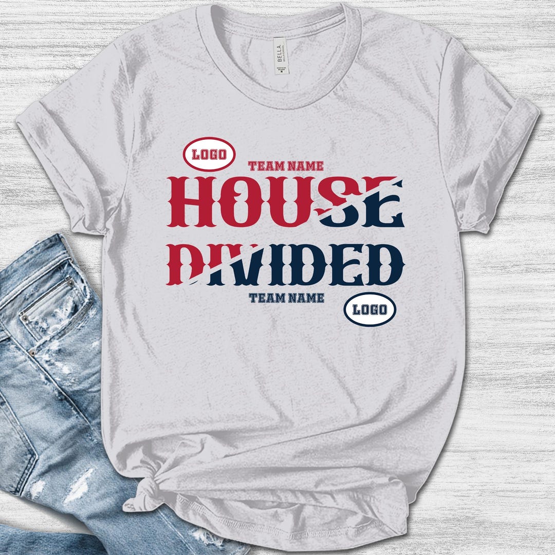 Custom House Divided Shirts/custom Any Sport Team College Shirt/custom ...