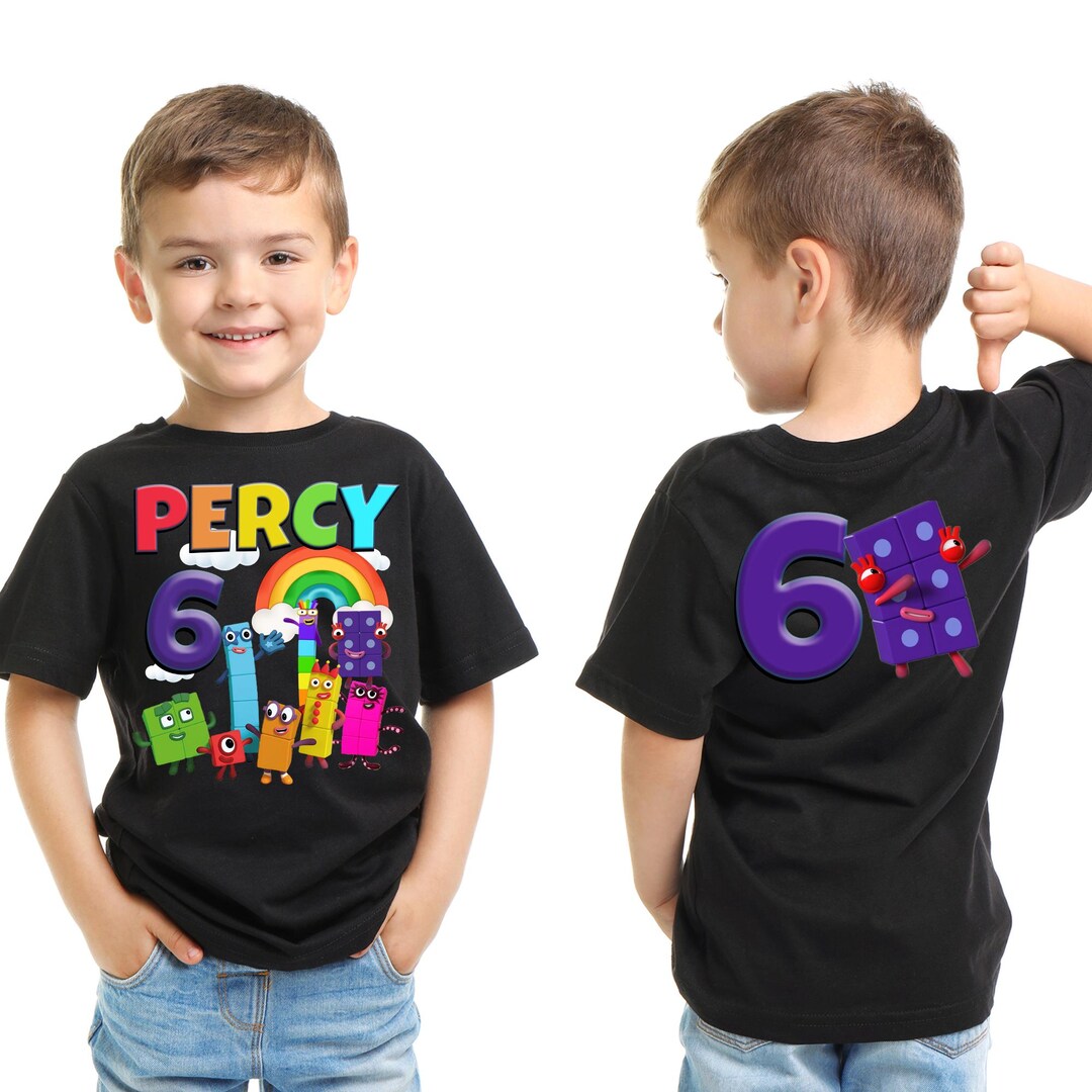 Custom Numberblocks Shirt, Numberblocks Birthday Shirt, 1-10 Number ...