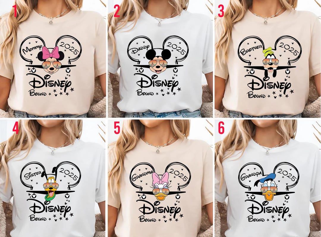 Custom Disney Bound Shirts, Personalized Disneyland Shirts, Custom ...