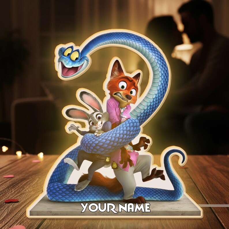 Zootopia 2 Night Light, Disney Zootopia Character LED Night Lamp, Kids ...