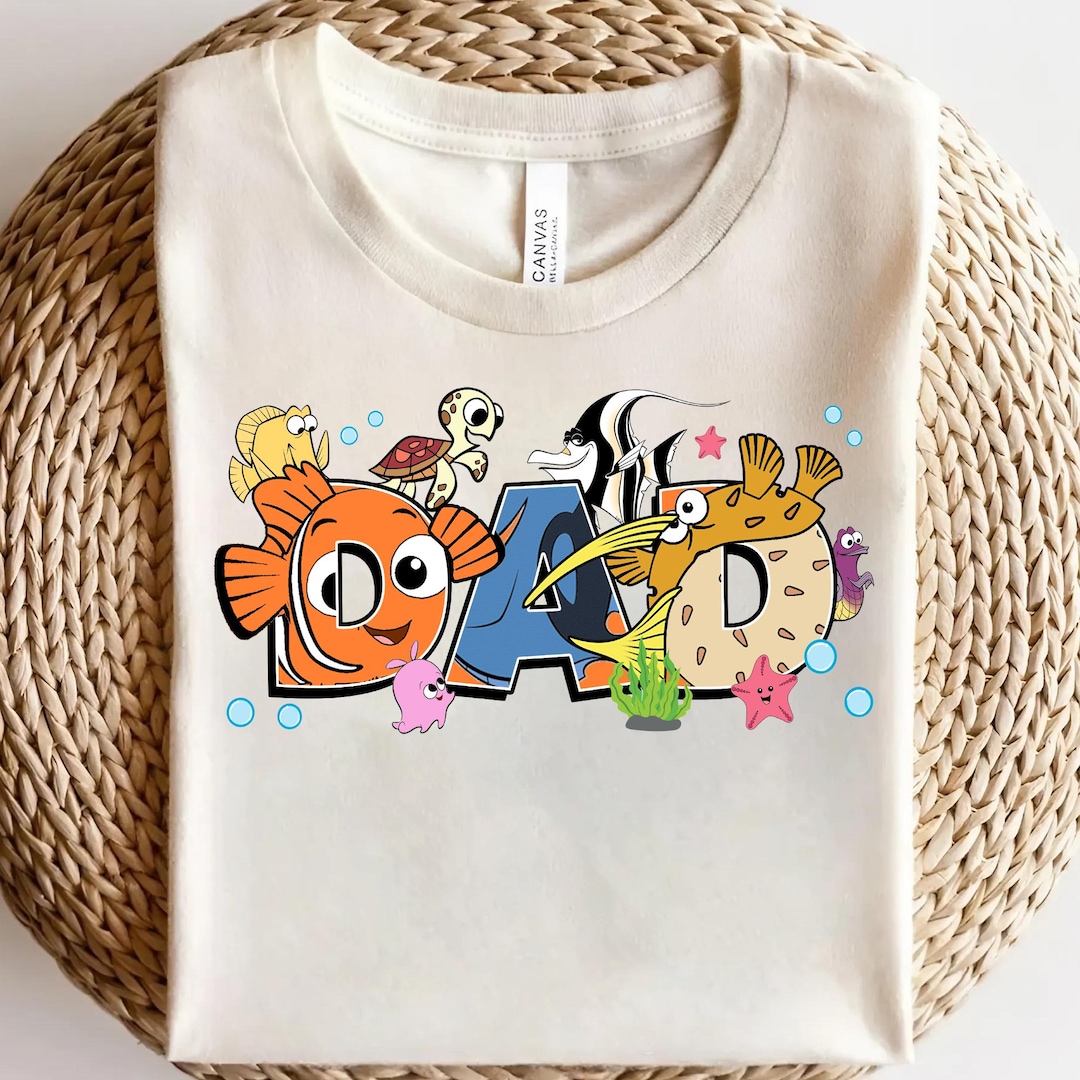 Finding Nemo Dad Mom Shirt/finding Nemo Father Mother Shirt/custom ...