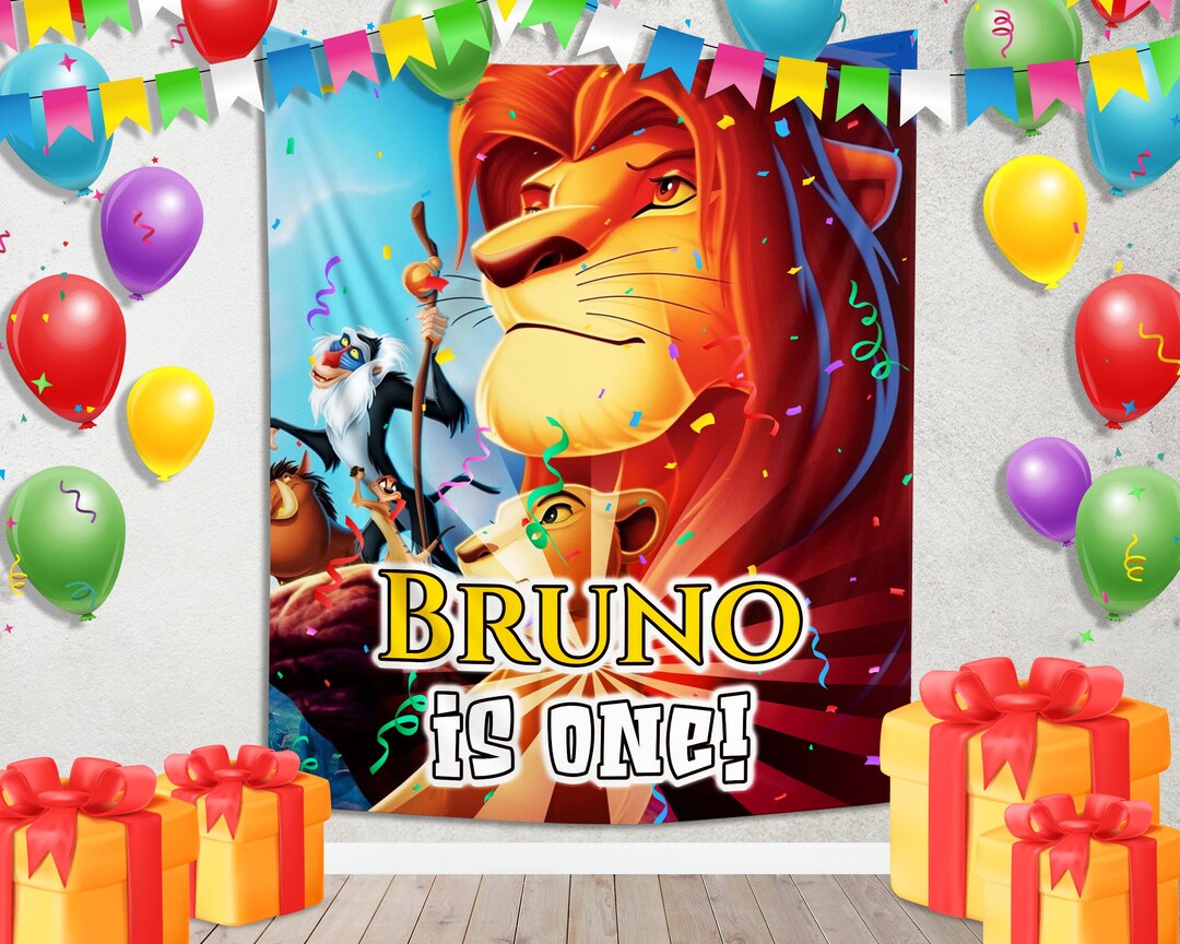 Lion King Birthday Banner,personalized Birthday Banner,lion King Party ...