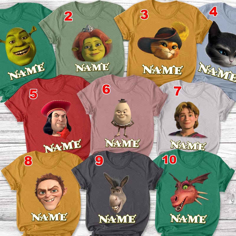 Shrek Costume Group - Etsy