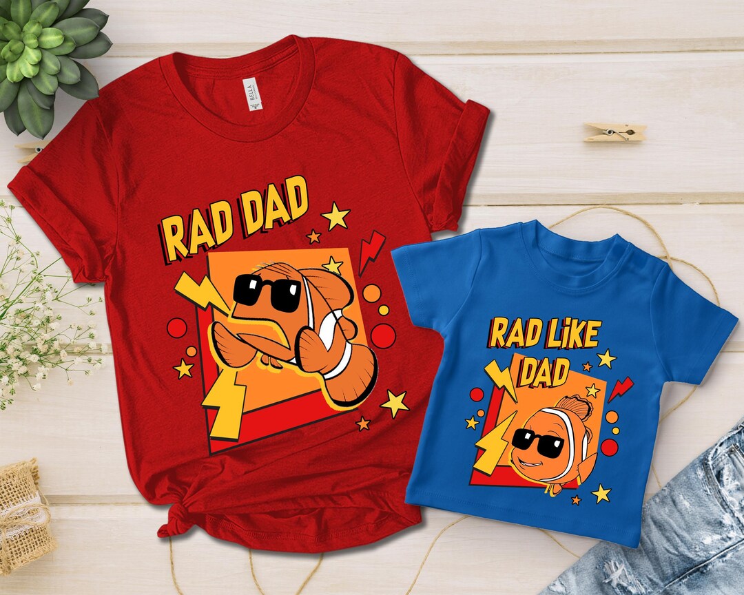 Retro 90s Finding Nemo Marlin Disney Dad Shirt, Happy Father's Day ...