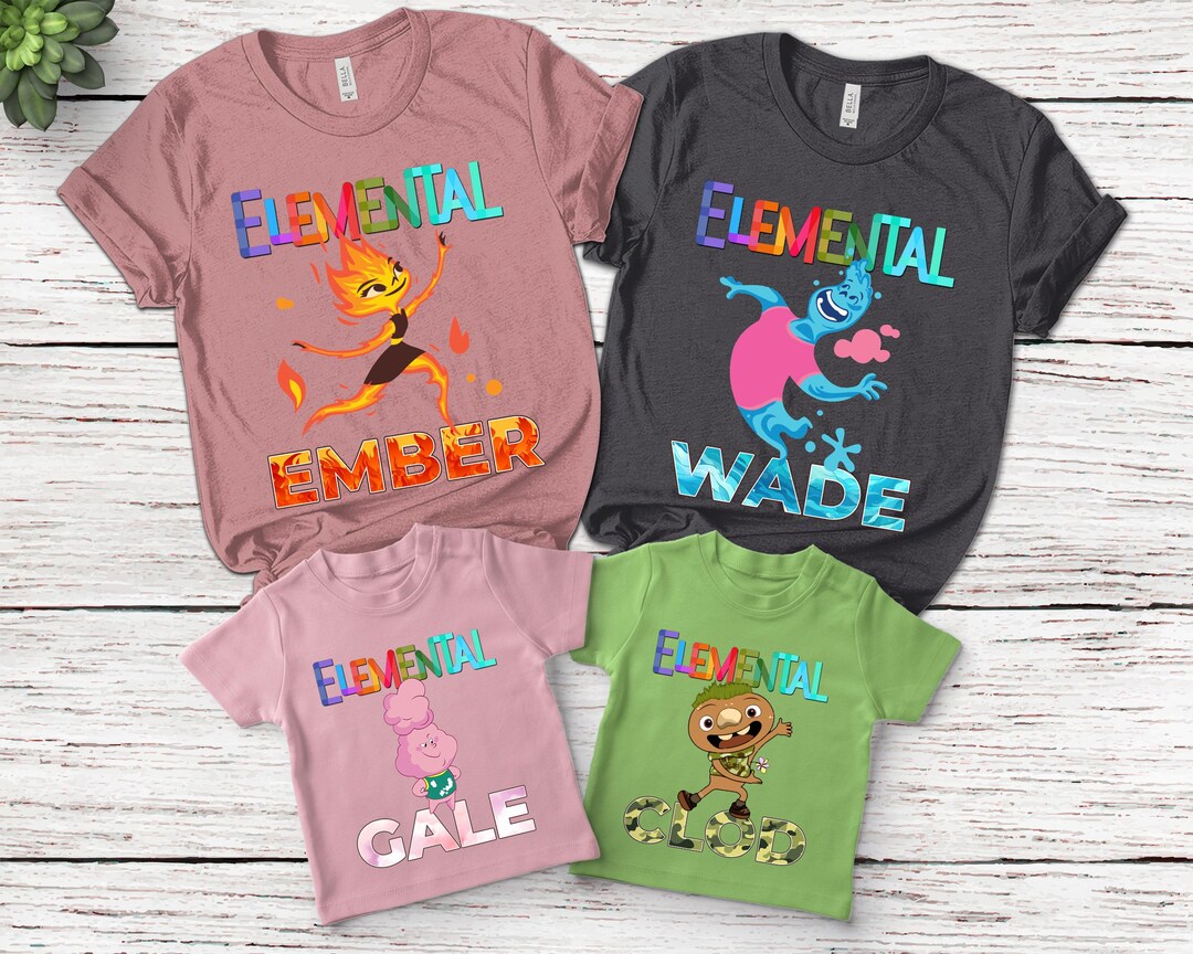 Elemental 2024 Disney Shirt, Disney Pixar Elemental Shirt, Disney 2024 ...