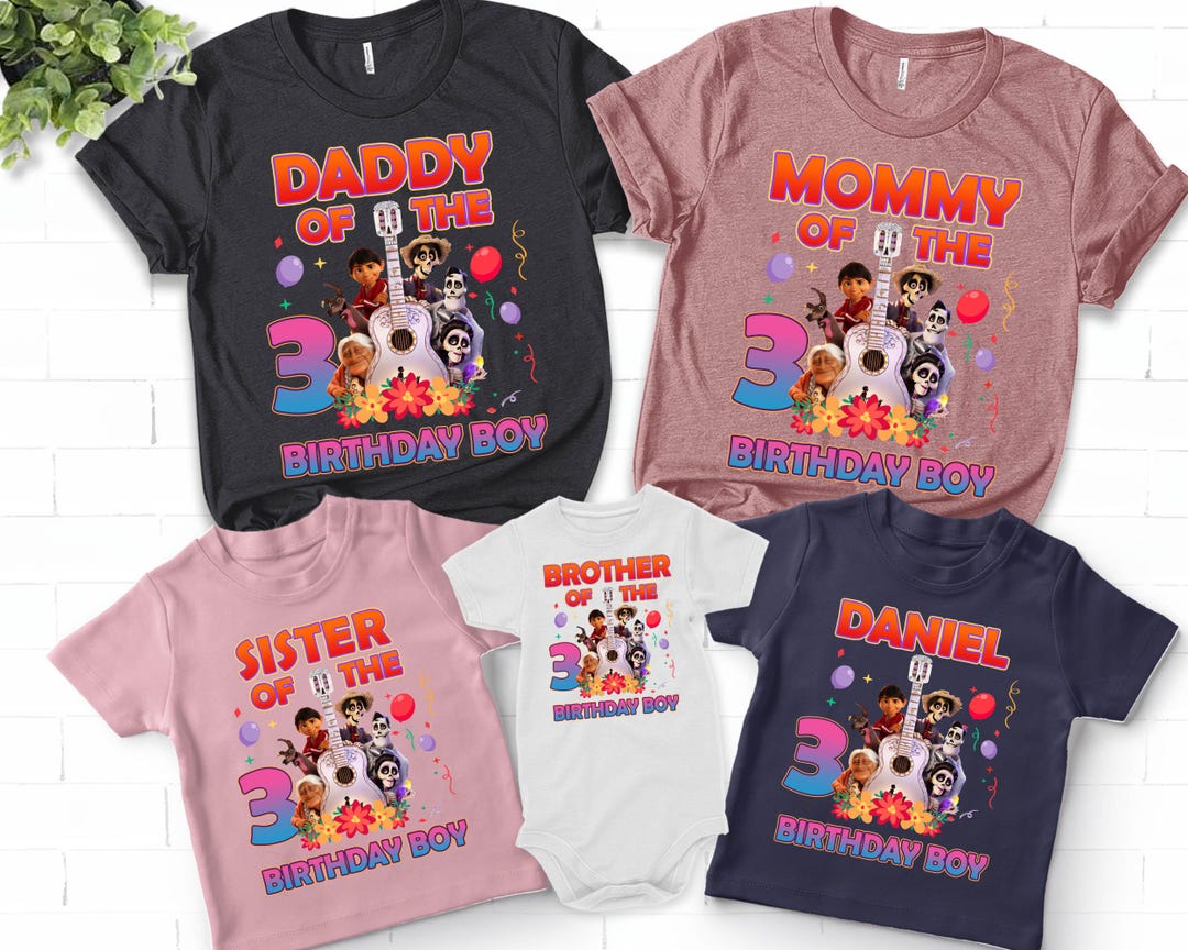 Disney Coco Birthday Shirt/disney Coco Family Shirts/hector and Miguel ...