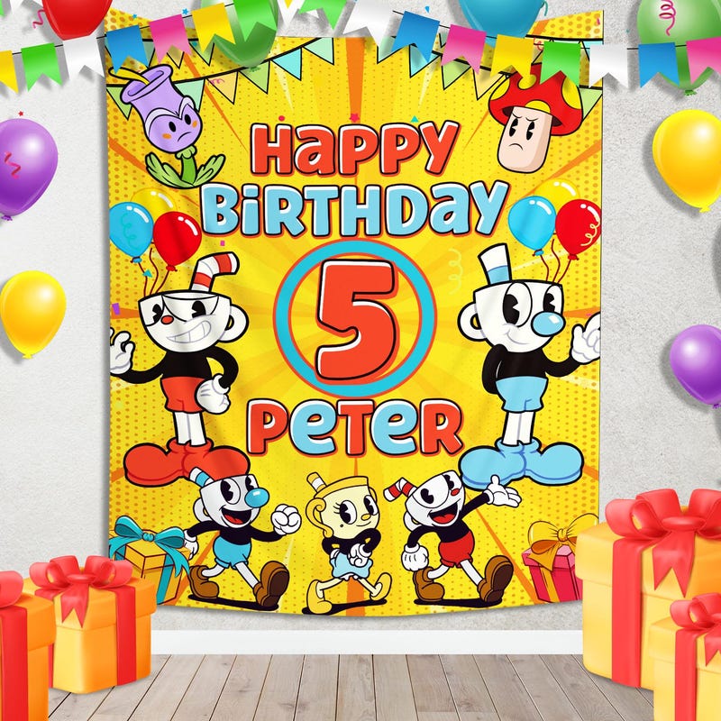 Cuphead Birthday - Etsy