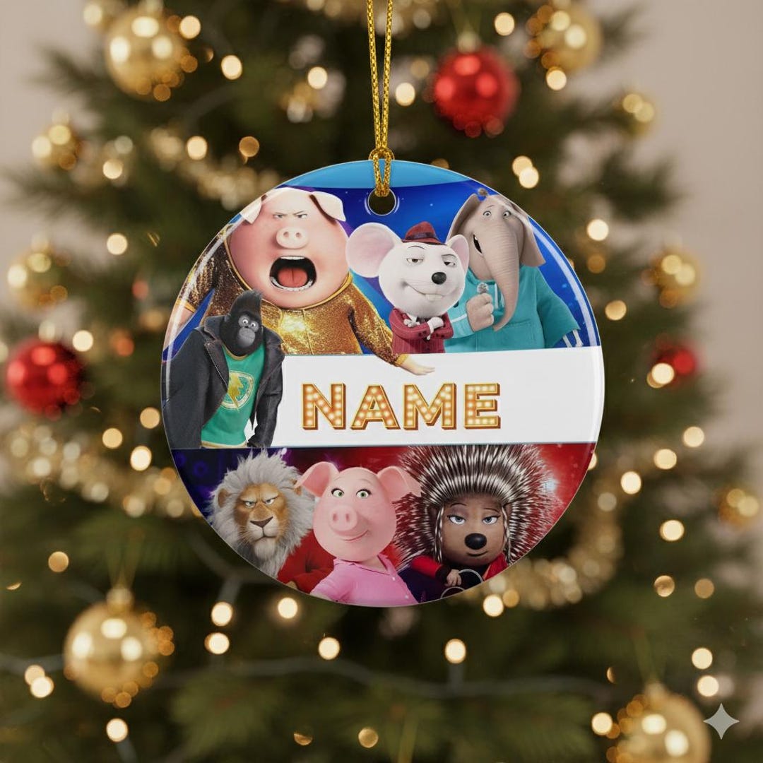 Personalized Sing Movie Ornament/sing Pig Ornament/sing Christmas ...