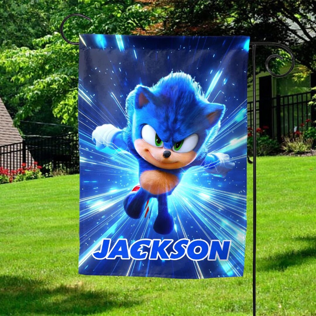 Custom Sonic the Hedgehog Flag/personalized Shadow Hedgehog Flag/custom ...