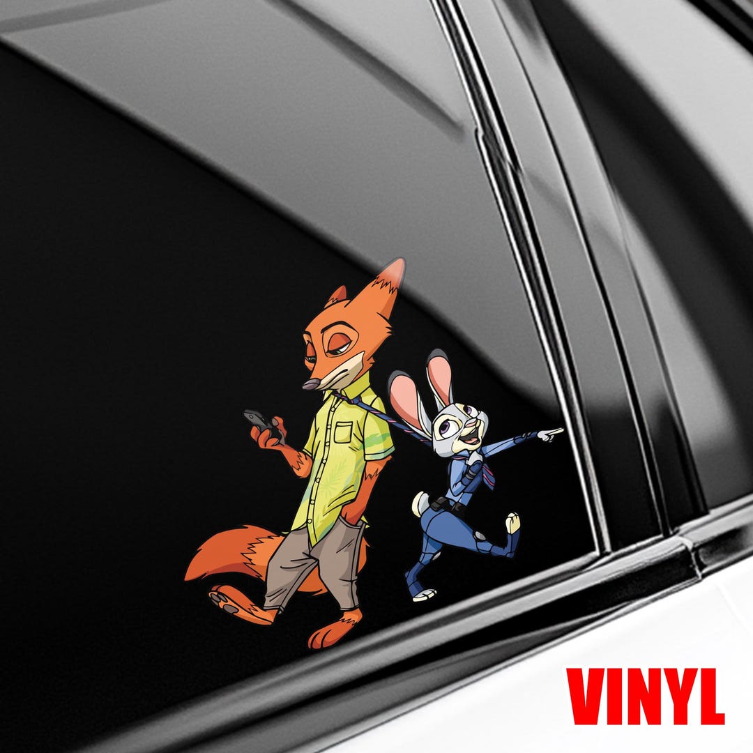 Zootopia Peeker Sticker/judy and Nick Sticker/disney Zootopia Sticker ...