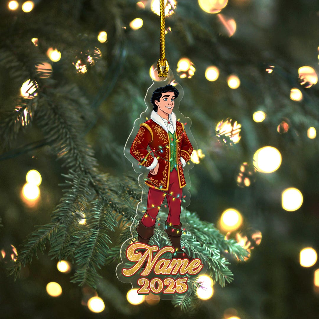 Disney All Prince Group Characters Hologram Ornament, Disney Prince ...