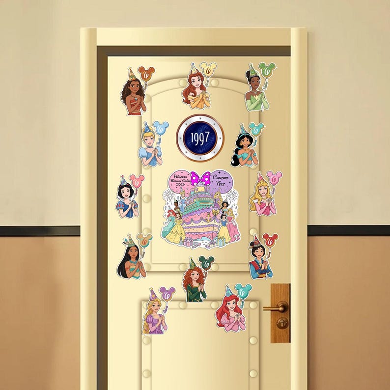 Personalized All Disney Characters Disney Princess Birthday Cruise ...