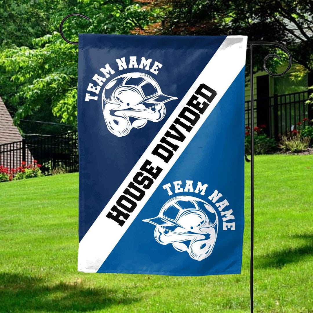 Custom Team House Divided Garden Flag/personalized House Divided ...